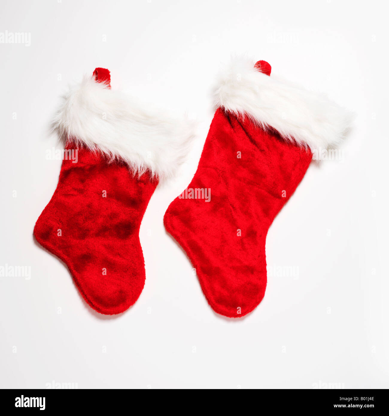 red Christmas stockings Stock Photo - Alamy