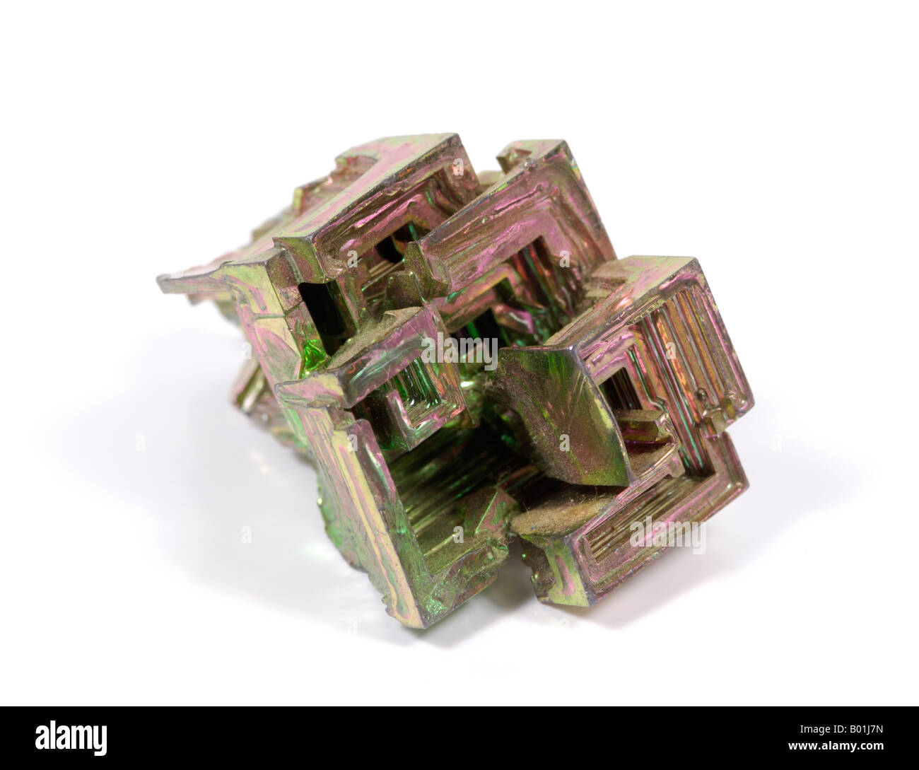 Mineral specimen, Bismuth, synthetic Stock Photo - Alamy
