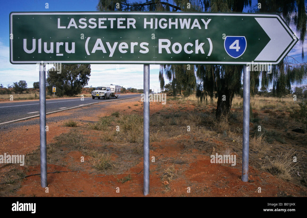 Uluru ayers rock sign hi-res stock photography and images - Alamy