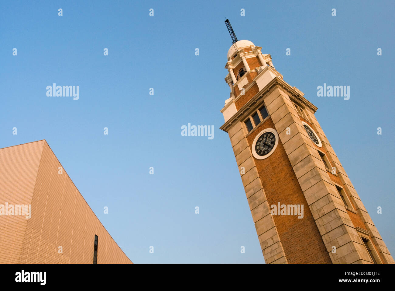 Canton Railway Station Clock Tower Tsim Sha Tsui Kowloon Hong Kong ...