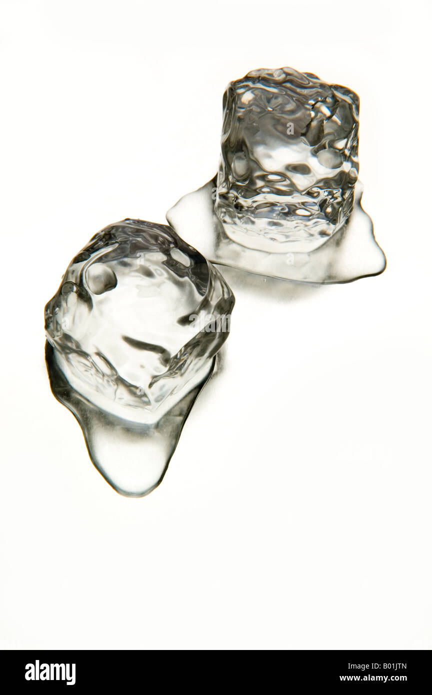 Melting Ice cubes Stock Photo - Alamy