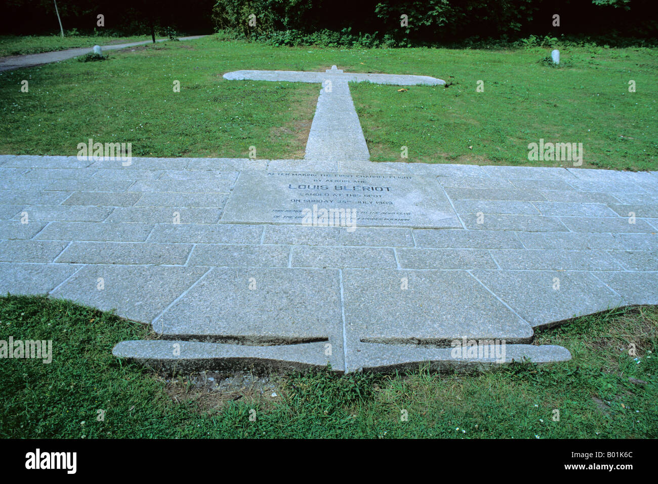 Louis Bleriot memorial, Dover, Kent, England, UK Stock Photo - Alamy