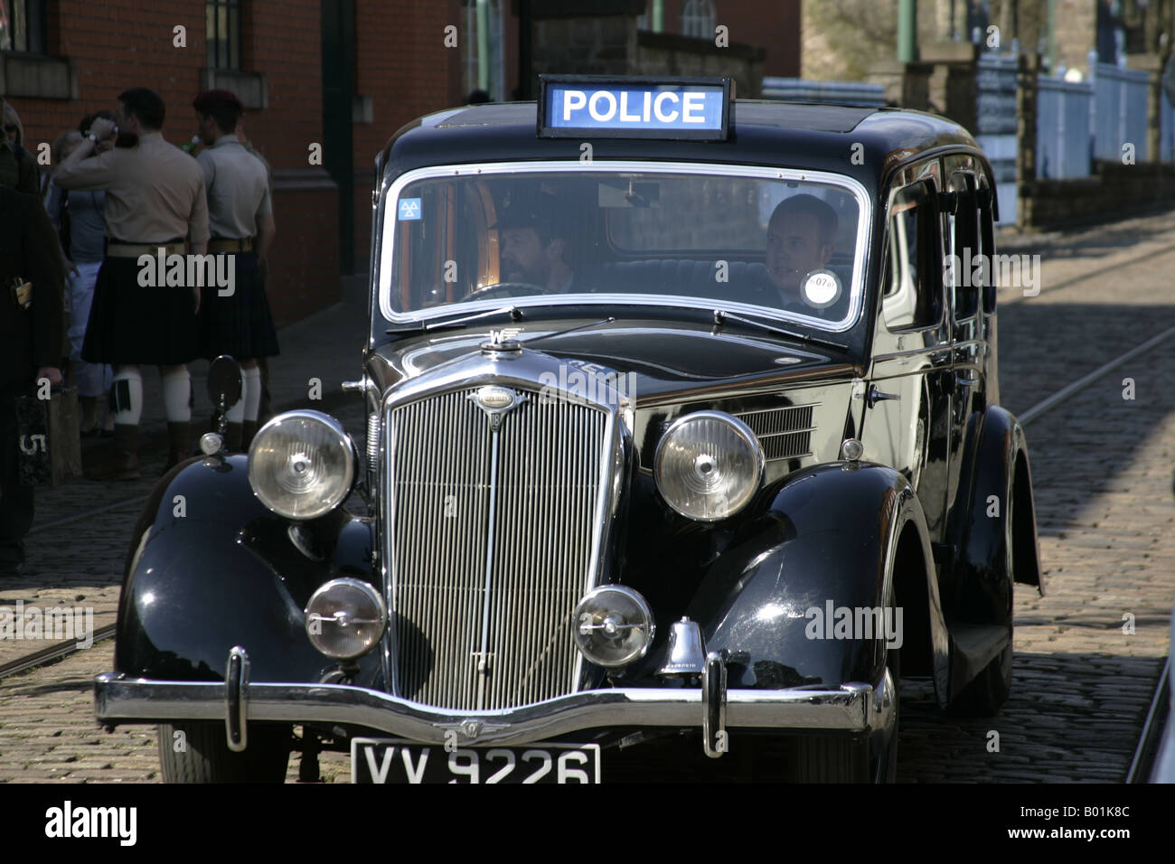 VINTAGE POLICE CAR Stock Photo - Alamy