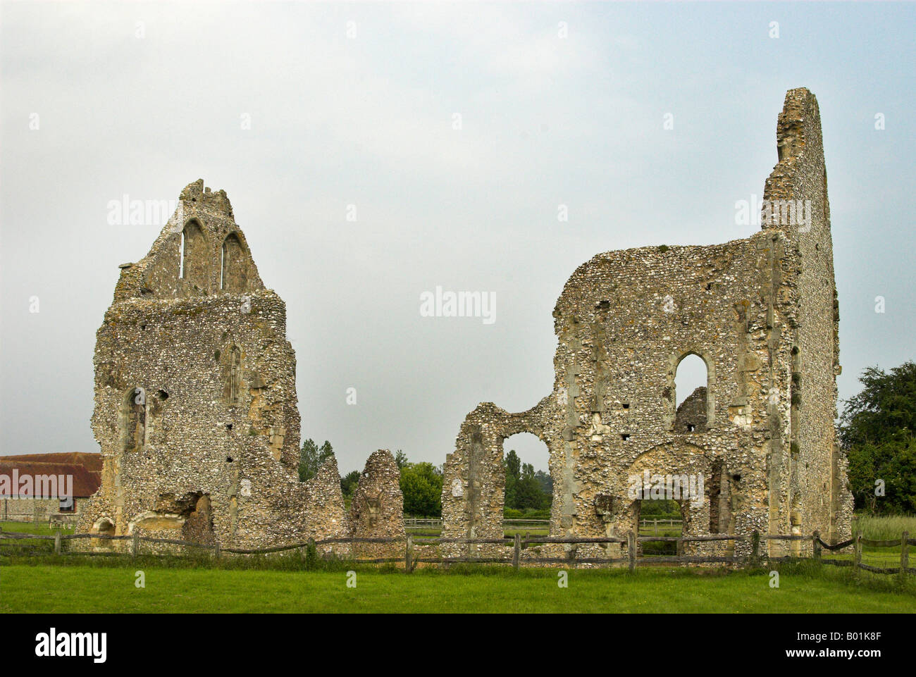 The remains of the guest house of Boxgrove Priory near Chichester, West ...
