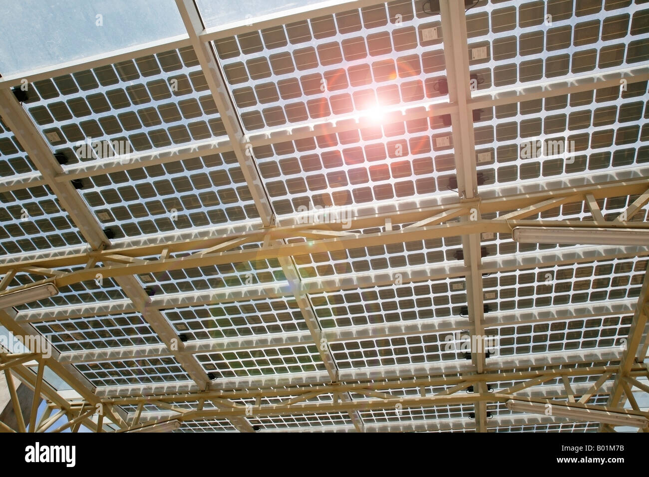Photovoltaic cells structure for solar energy Senan Tarragona Catalonia ...