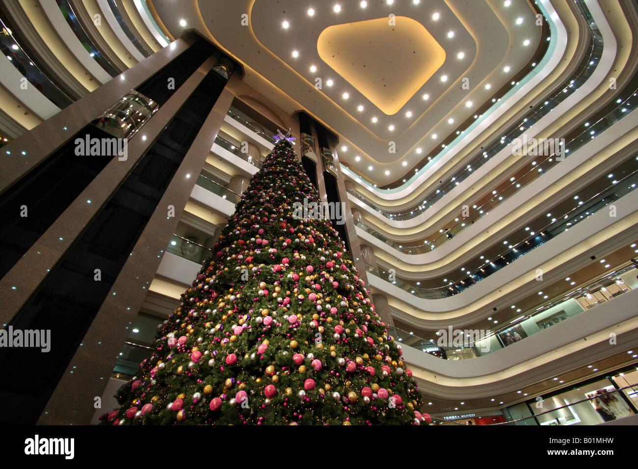 Christmas at Times Square Shopping Centre, Hong Kong Island, China ...
