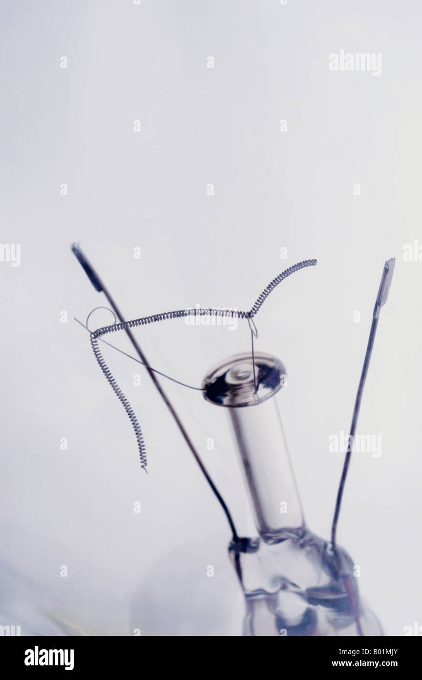 Bulb with burnt out filament Stock Photo - Alamy
