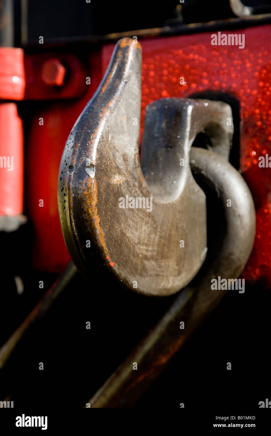 The pulling hook of an old steam locomotive, Haven Street historic ...