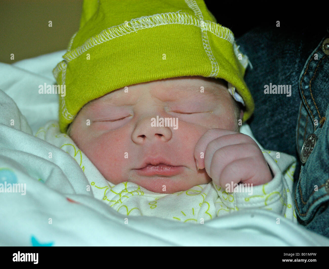sleepy-head in green Stock Photo - Alamy