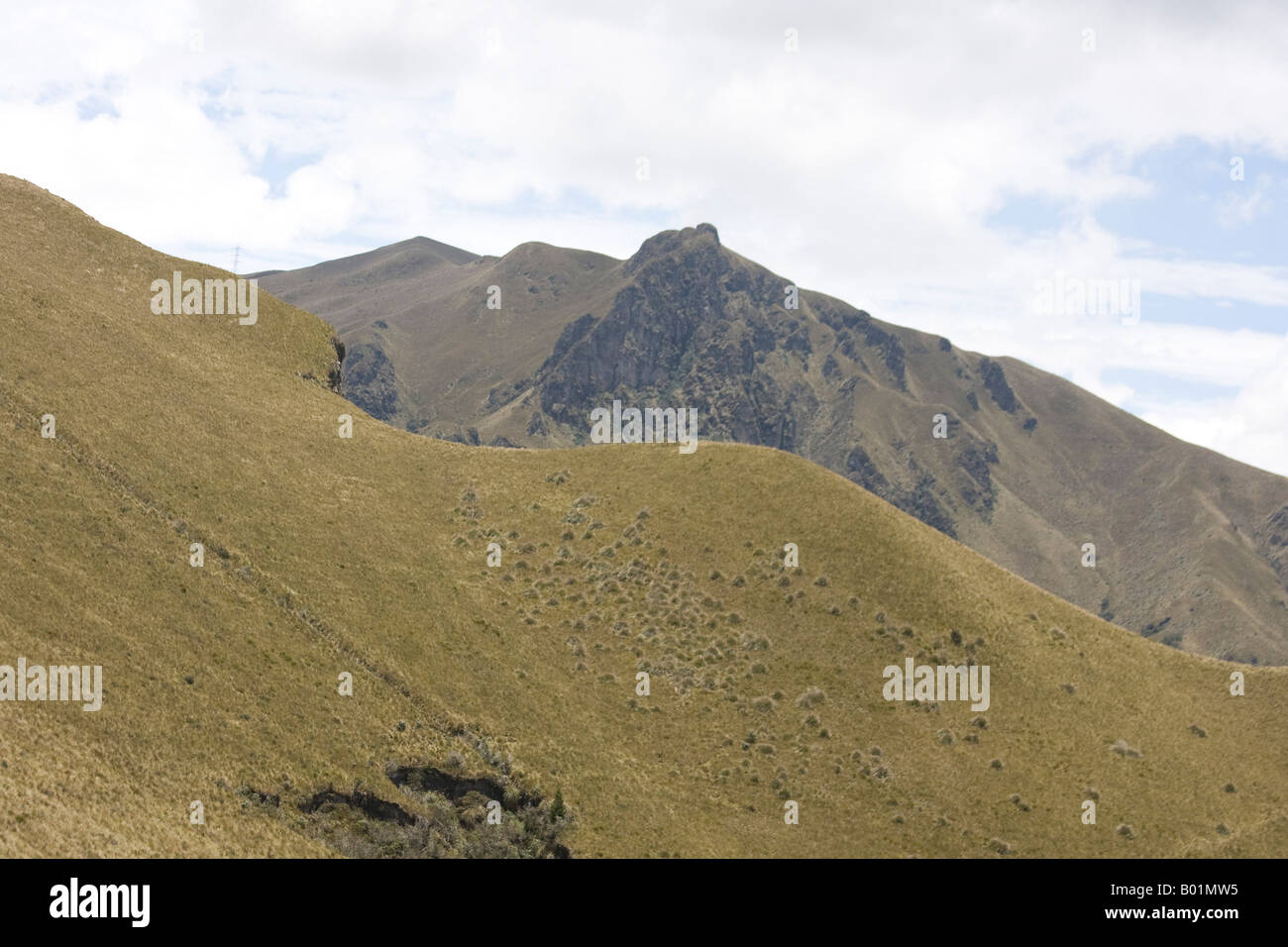 Guaga Pinchincha volcano 4000m altitude above Quito, CAPITAL OF Ecuador ...