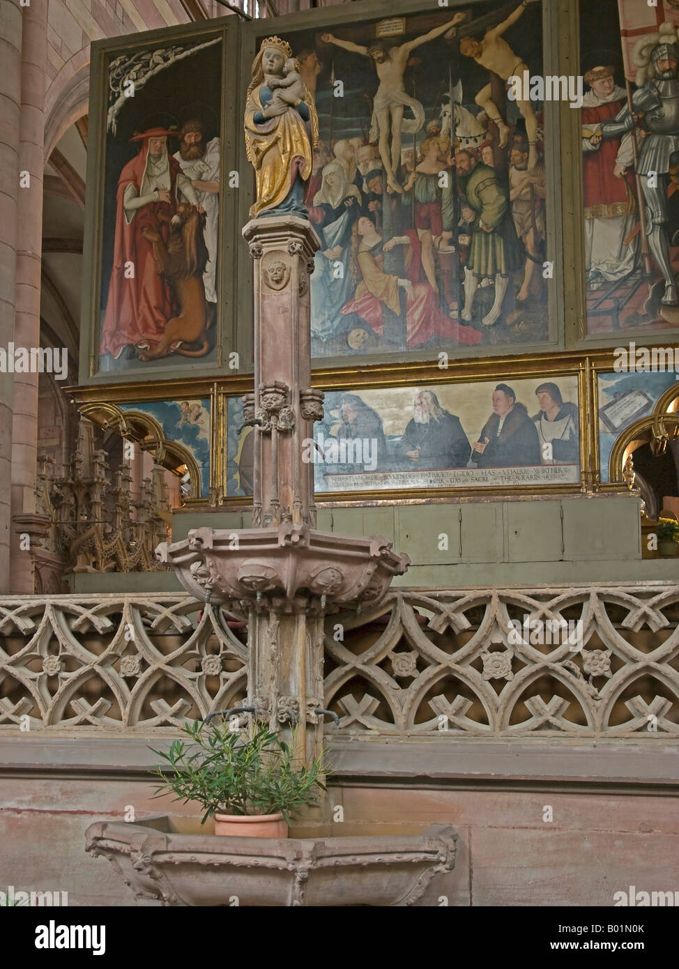 chapel with altar in the cathedral of Freiburg im Breisgau Baden ...