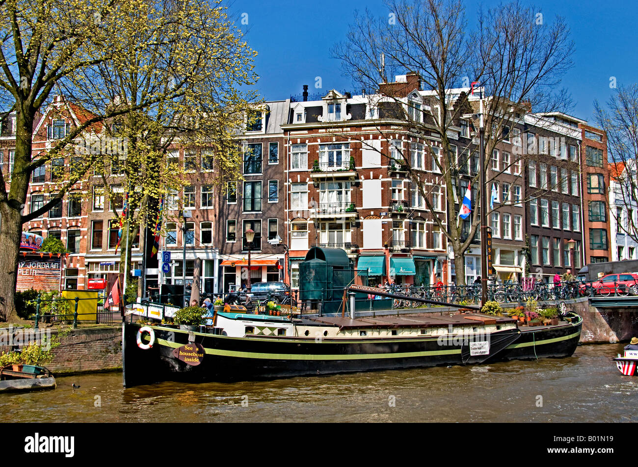 House Boat Amsterdam Holland The Netherlands Nederland Dutch City ...