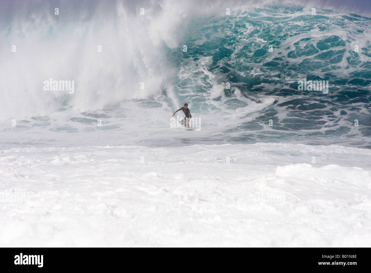 WILD SURFING WAVES ON THE NORTH COAST OF OAHU,HAWAII NEAR WAIMEA BEACH ...
