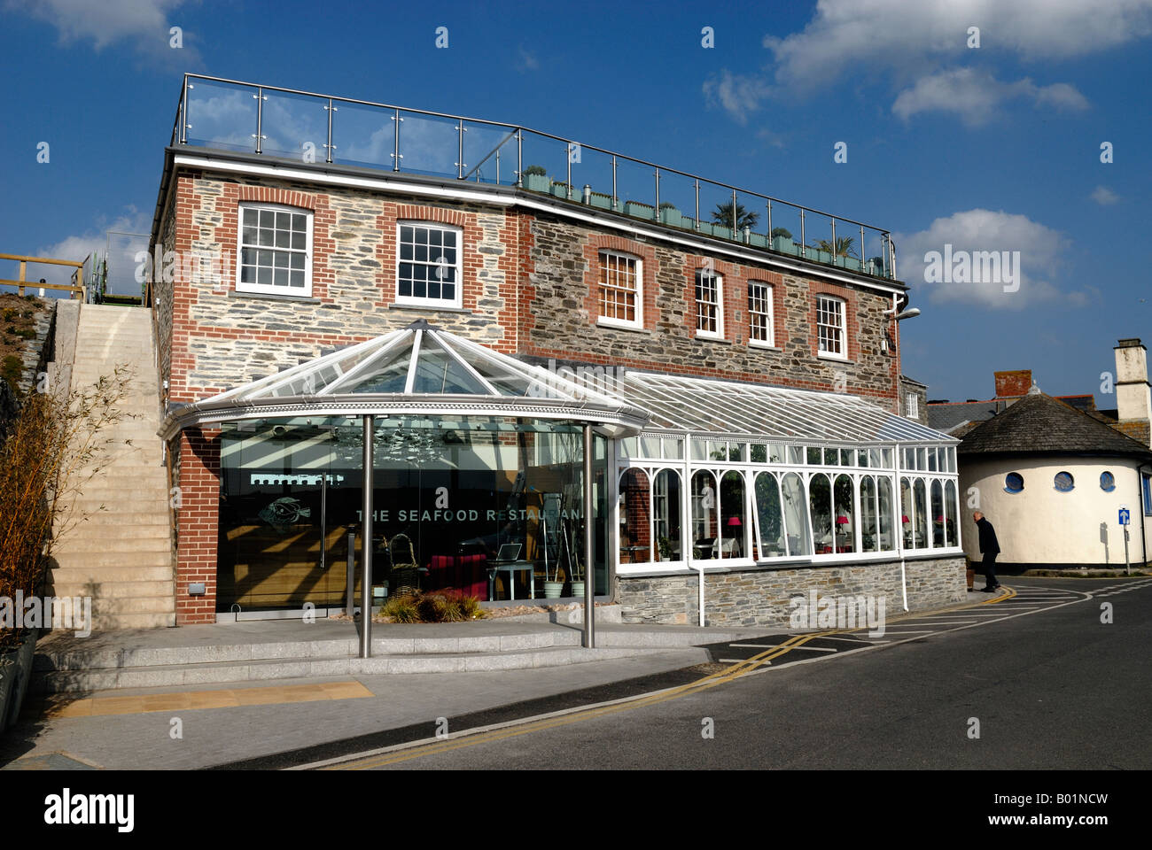 Rick Steins seafood restaurant Padstow Cornwall Stock Photo - Alamy