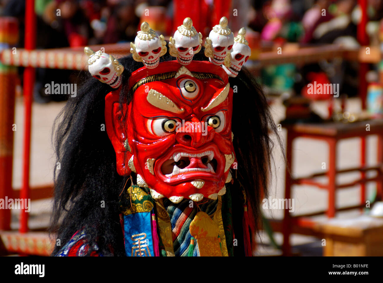 every year traditional Tibetan Buddhas Thangka festival in Tongren ...