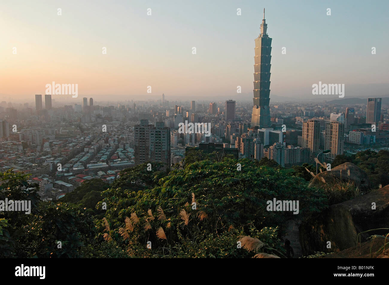 Taipei 101 in Taiwan is the tallest building in the world at 508m Stock ...