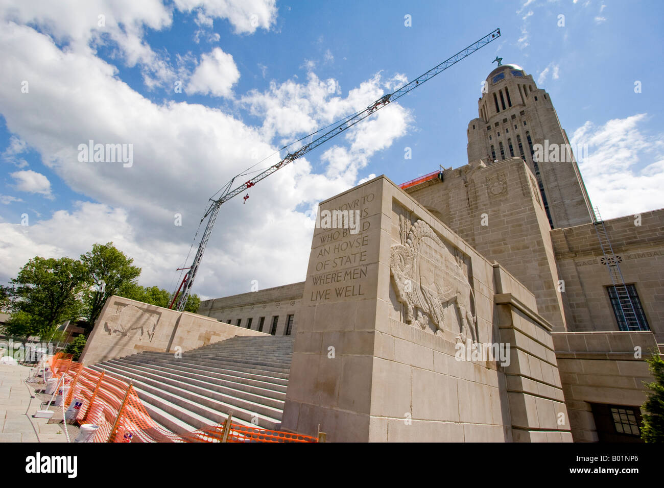 Nebraska state capitol dome hi-res stock photography and images - Alamy
