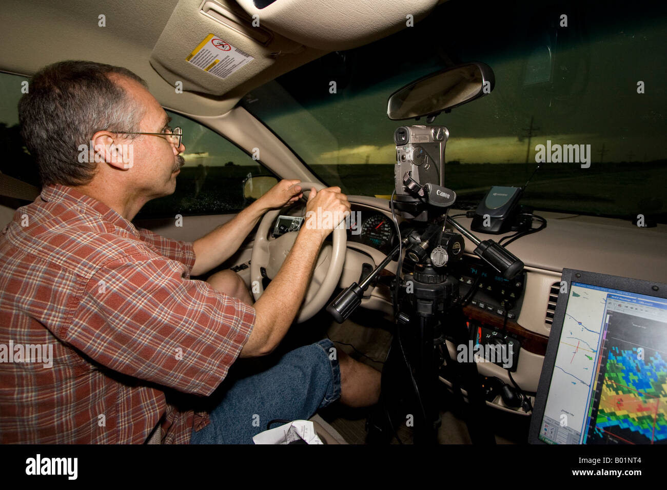 Storm chaser car interior hi-res stock photography and images - Alamy