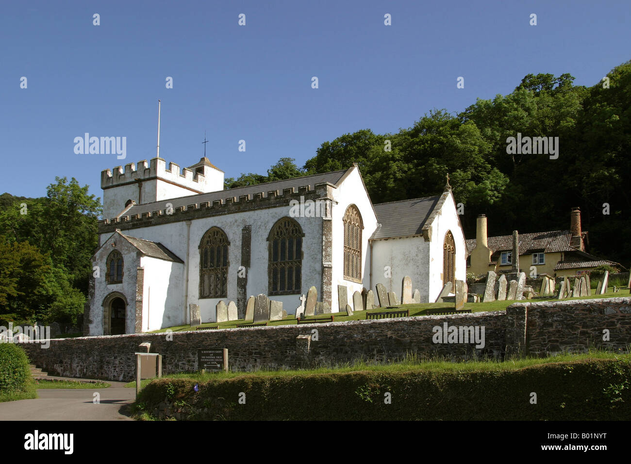 UK Exmoor Somerset Selworthy Church Stock Photo - Alamy