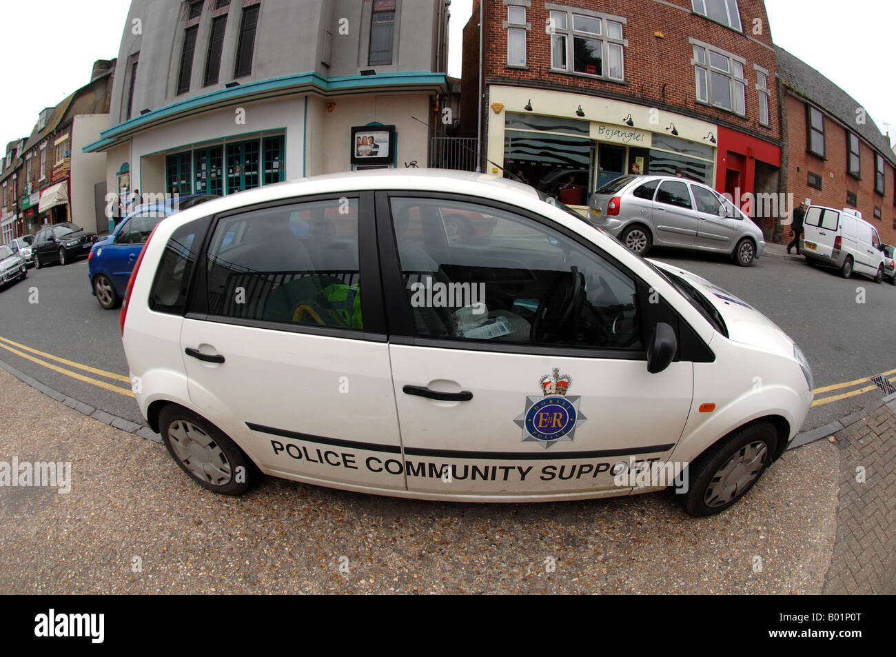 Police Community Support Car, UK Stock Photo - Alamy