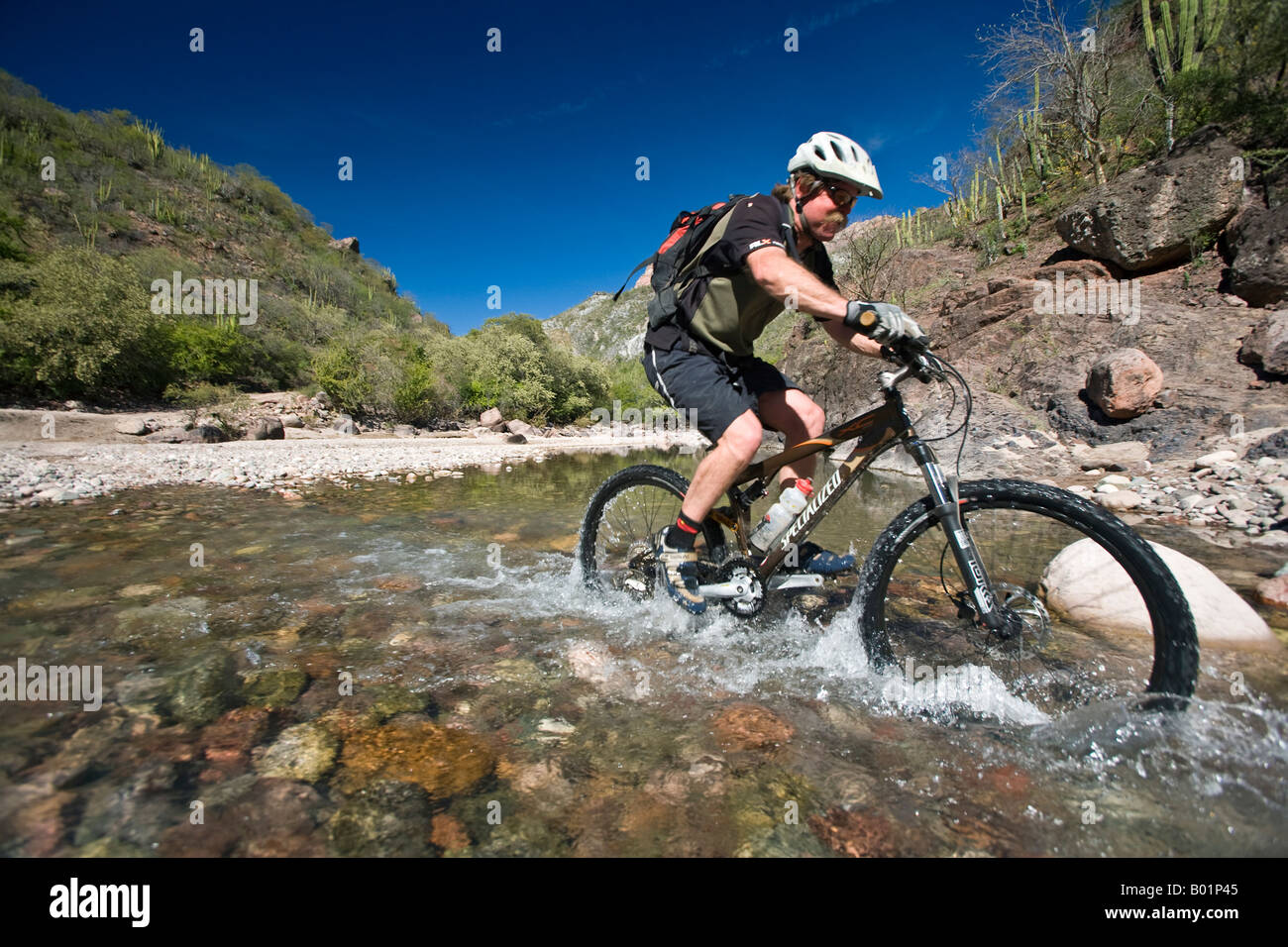 Scott Davis mountain biking from Cerro Colorado to Batopilas in the ...