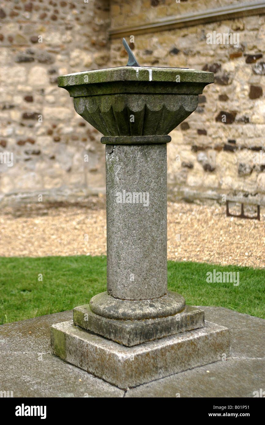 Sundial at St Michael's Church, Stewkley, Buckinghamshire, UK Stock ...