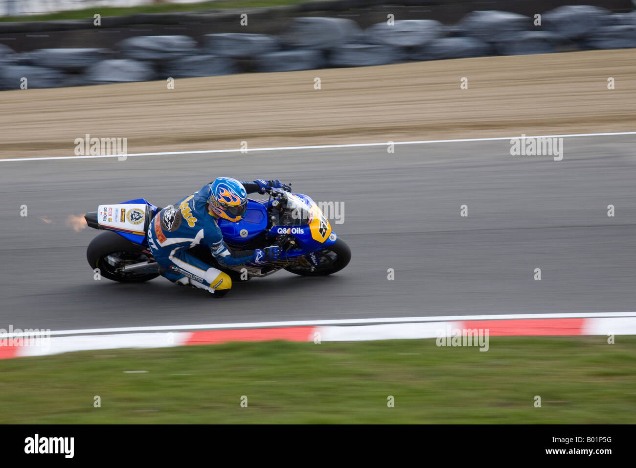 James Buckingham riding a Honda in the BSB Championship, rounds Druid's ...