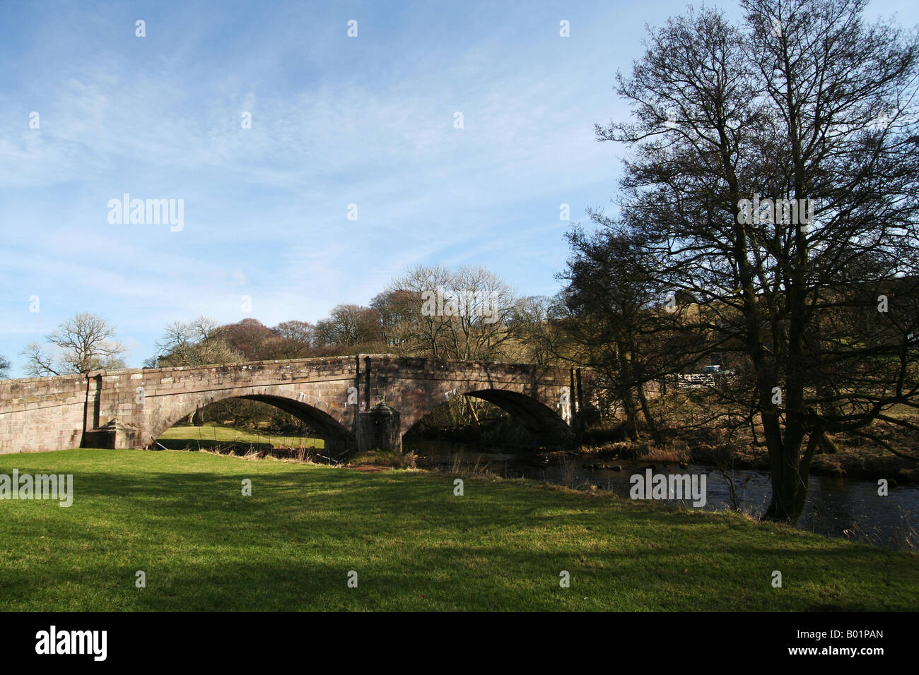 Bridge over River Hodder,Slaidburn, Forest of Bowland, Lancashire ...