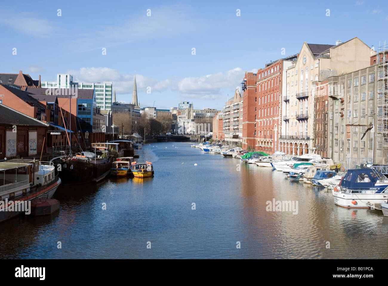 The Floating Harbour alongside Welsh Back, Bristol, England 2008 Stock ...