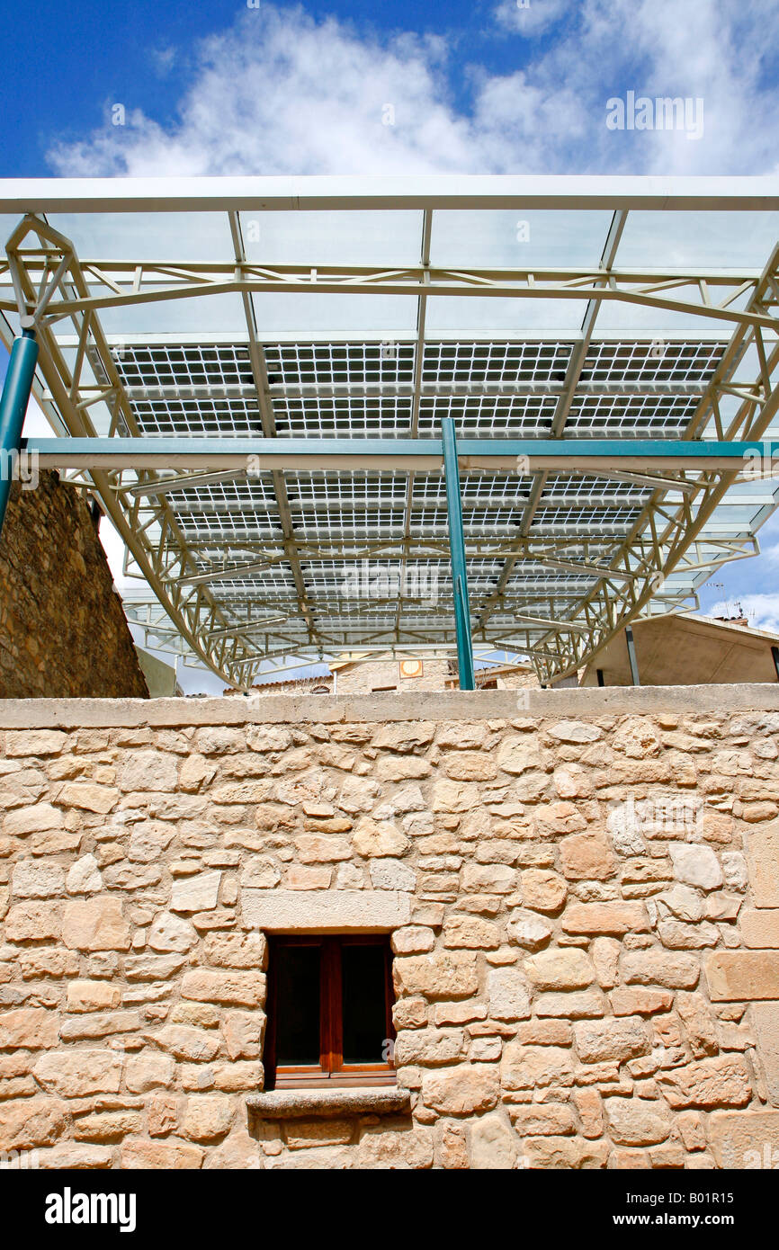 Photovoltaic cells structure for solar energy Senan Tarragona Catalonia ...