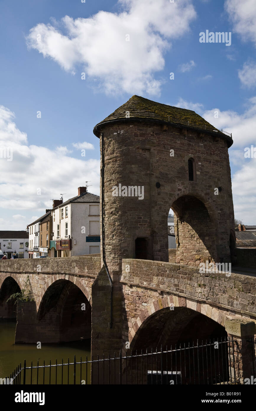 The Monnow Bridge, Monmouth, Monmouthshire, Wales, UK Stock Photo - Alamy