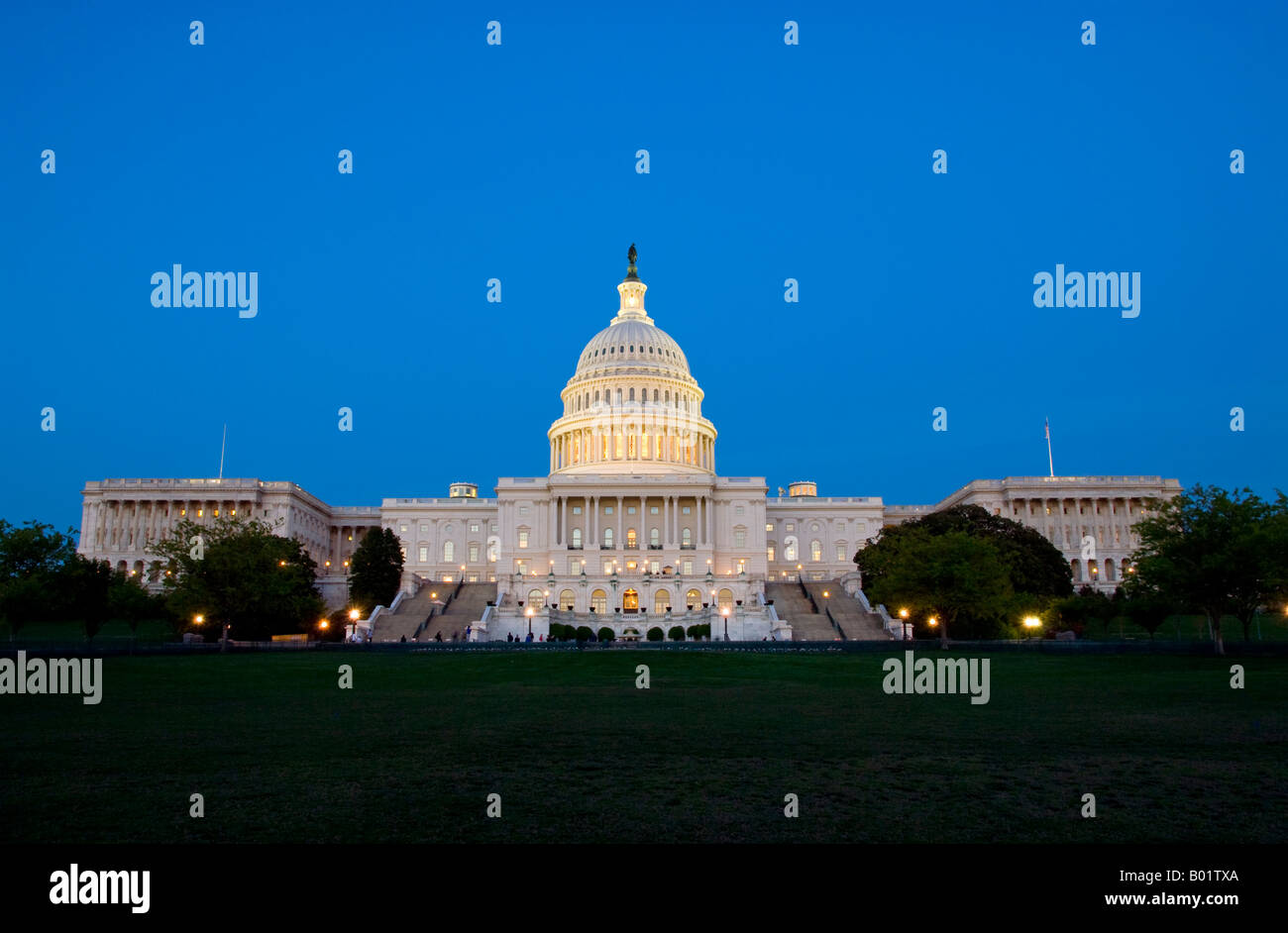 US Capitol Building Dusk Capitol Hill Washington DC United States ...