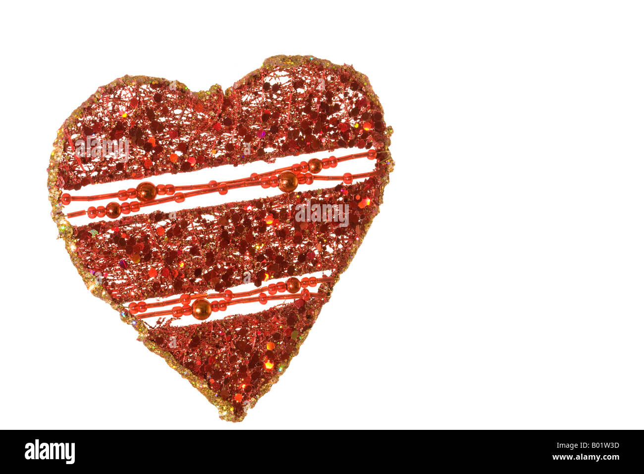 Decorative heart with gold detail Stock Photo - Alamy