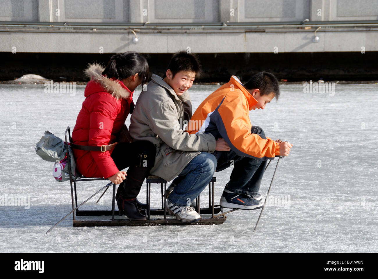 Xining in winter time Stock Photo - Alamy