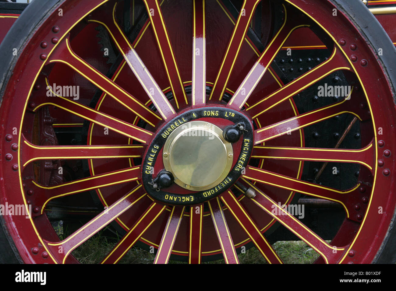 STEAM ENGINE WHEEL Stock Photo - Alamy