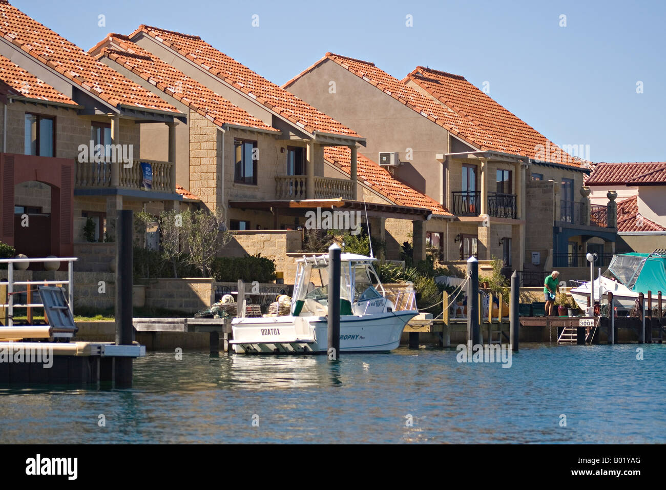 Port Bouvard Canals in Mandurah Western Australia Stock Photo - Alamy