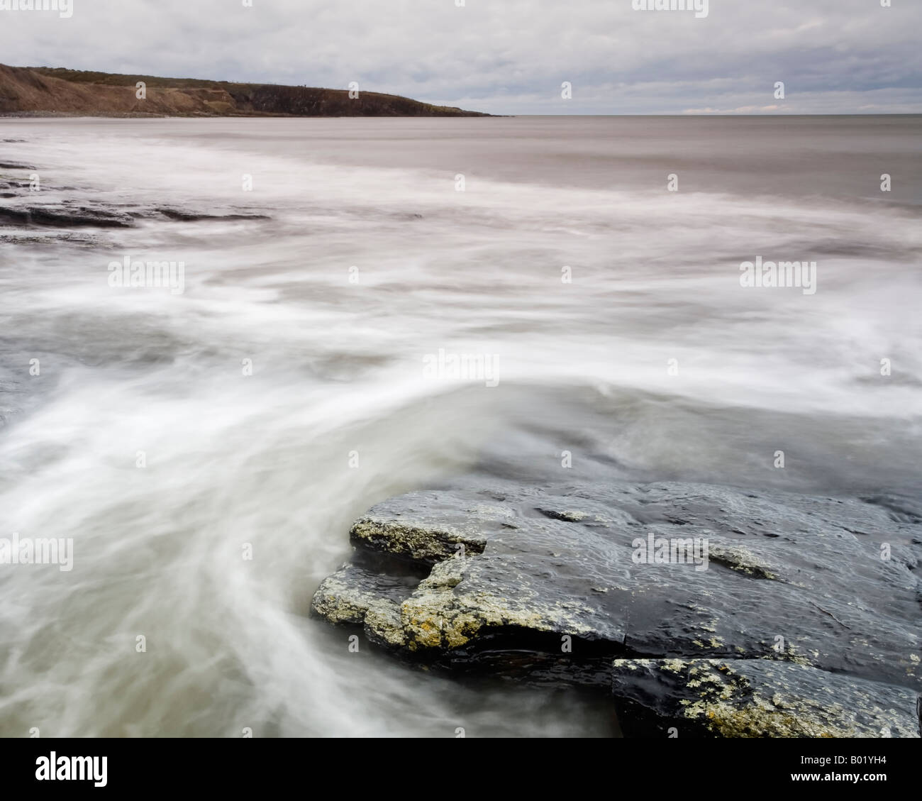 Rock shelf on the Northumbrian coast near Howick and Craster ...