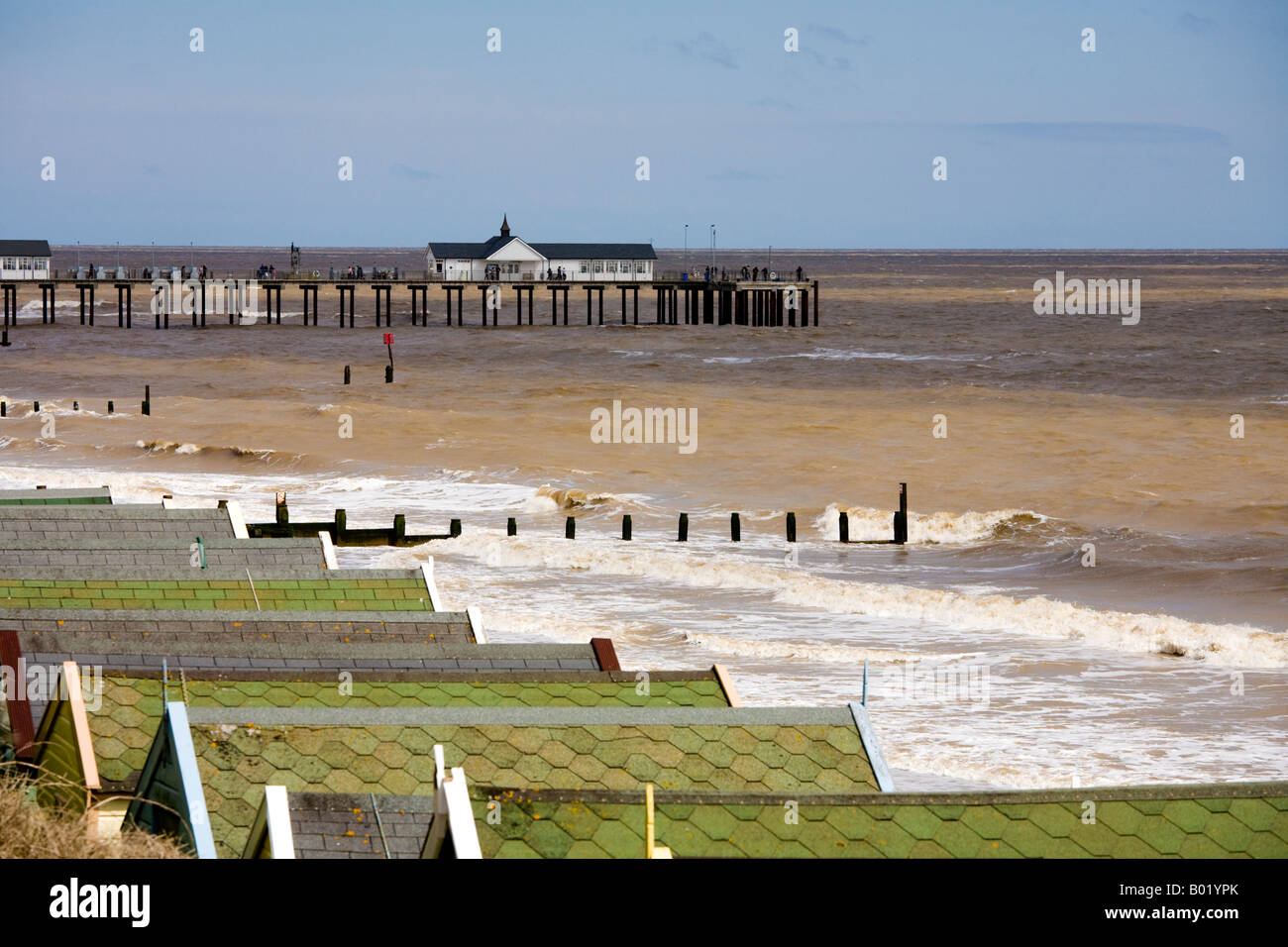 Southwold sea front and pier Stock Photo - Alamy