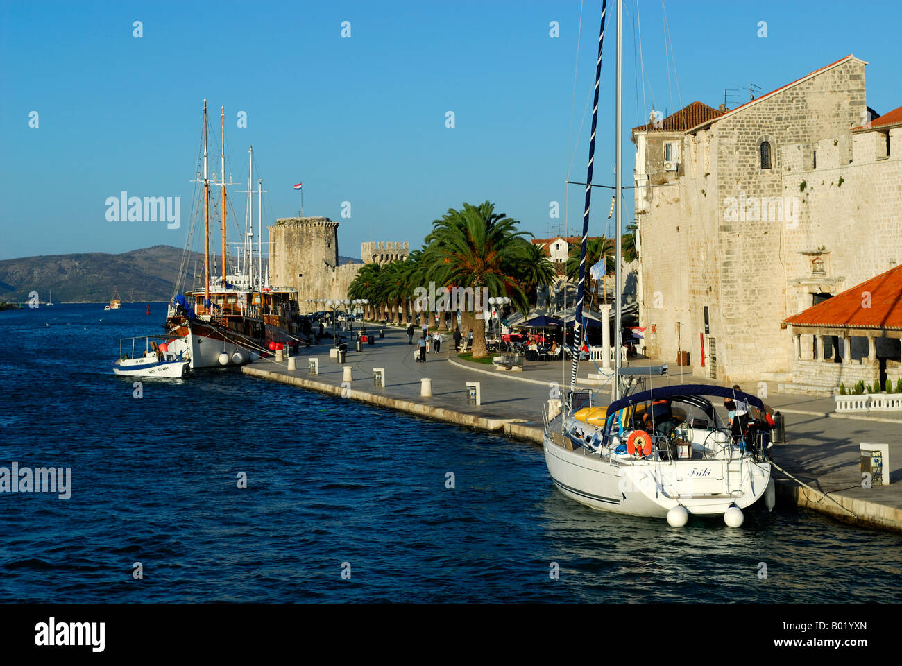 Waterfront Trogir Croatia Stock Photo - Alamy