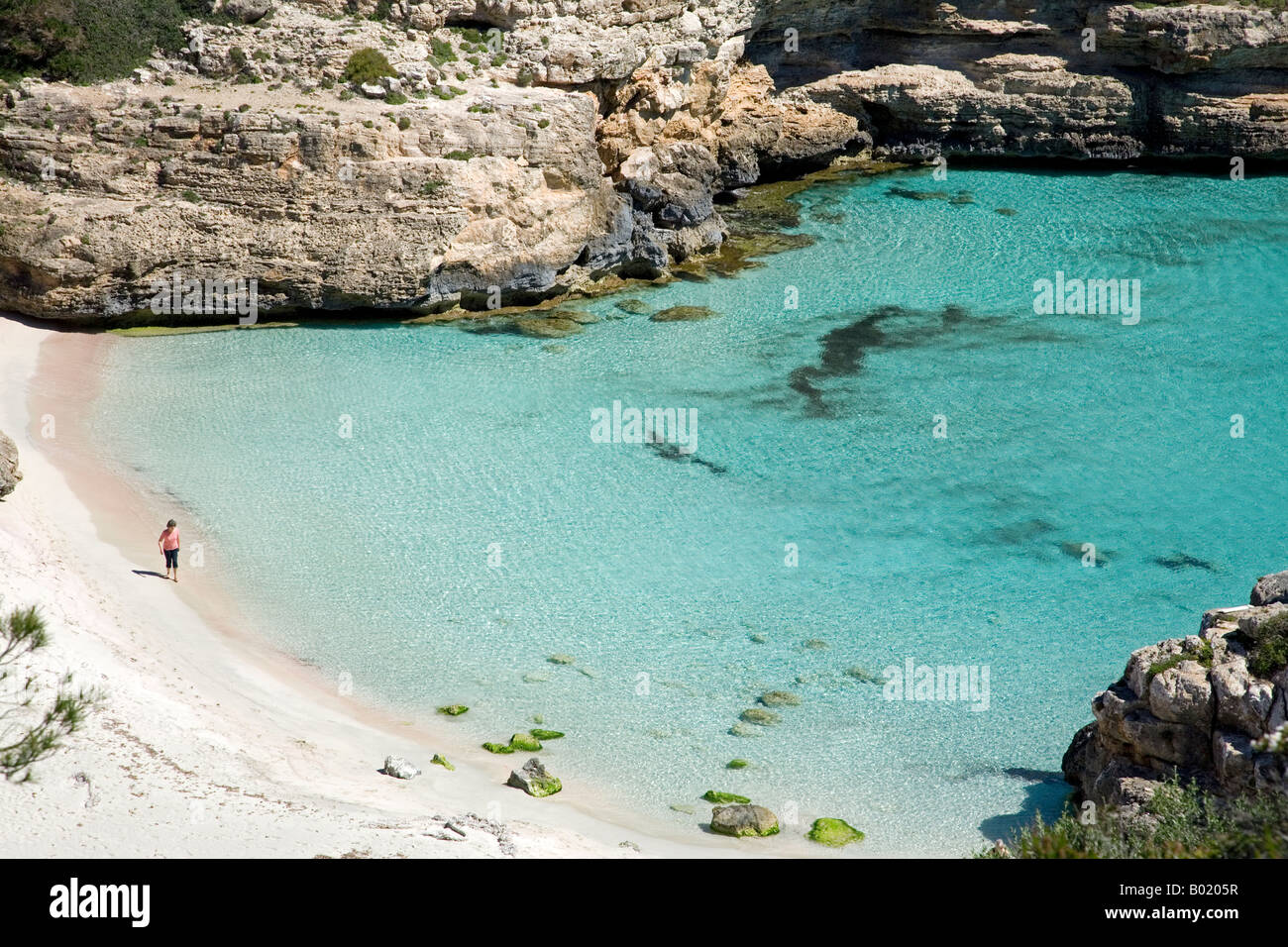 Es Calo des Marmols beach,Mallorca Island,Spain Stock Photo - Alamy