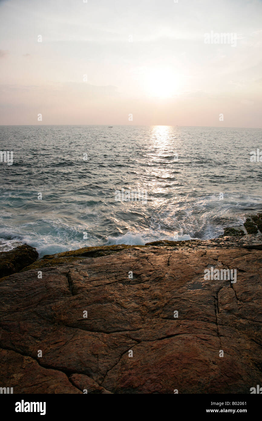 sunset at kovalam beach,kerala,india Stock Photo - Alamy