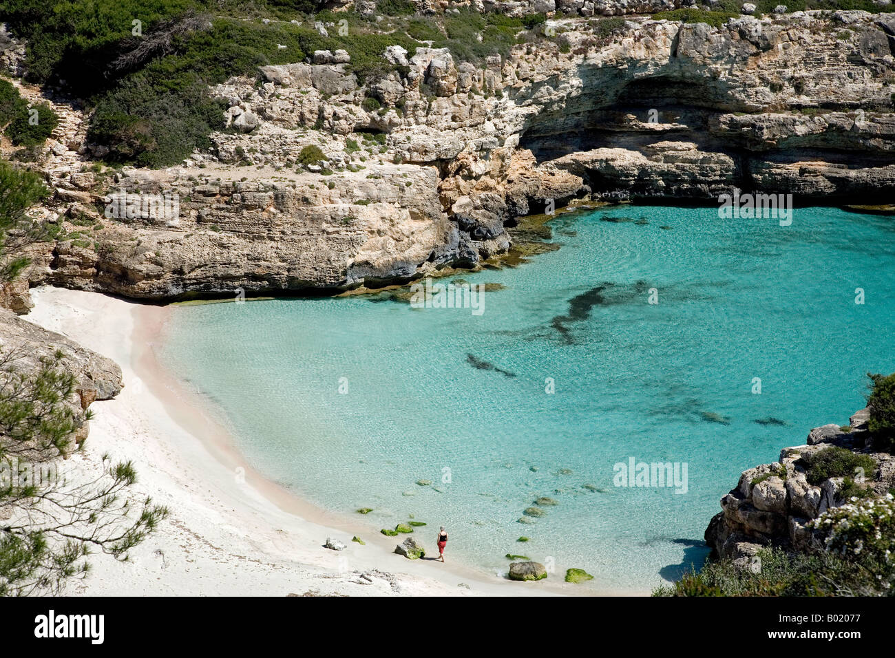 Es Calo des Marmols beach,Mallorca Island,Spain Stock Photo - Alamy