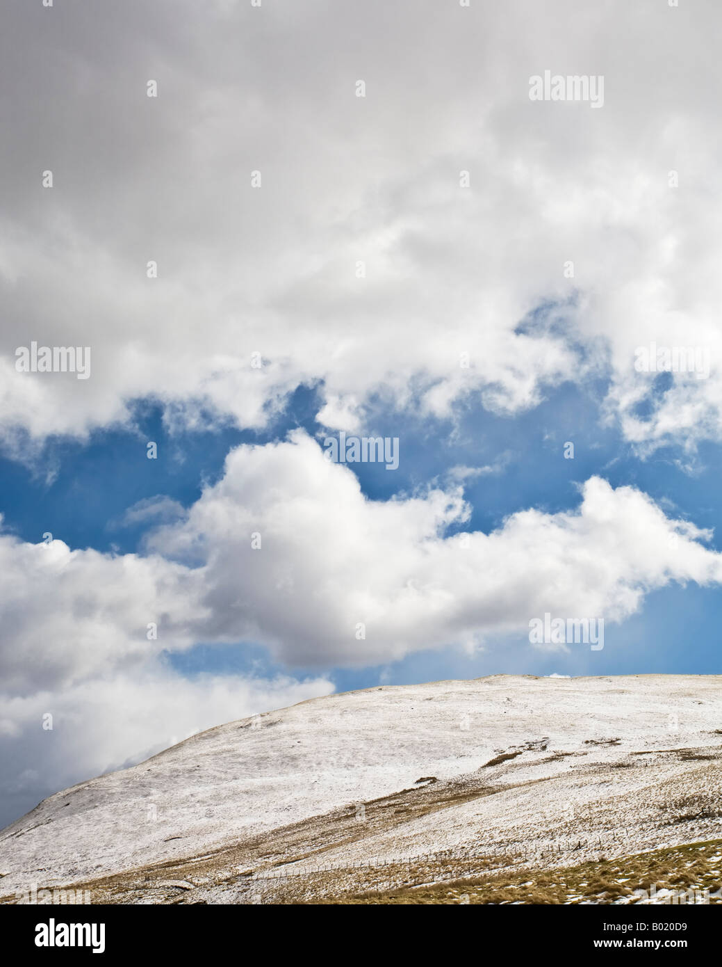 Inner Hill in the Coquet Valley in winter the Cheviots region of the ...