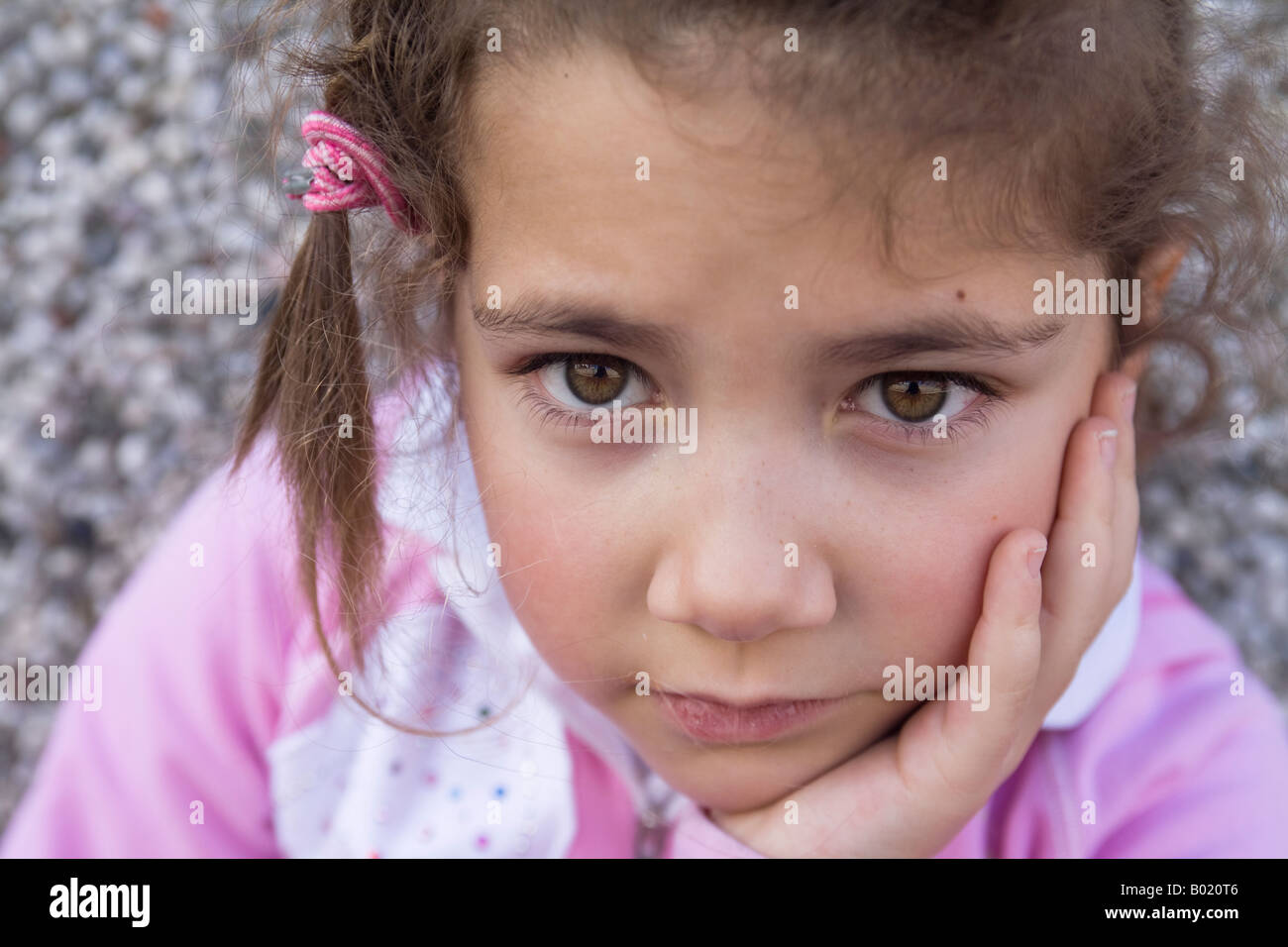 Child face sad daydreaming sorrowful hi-res stock photography and images - Alamy