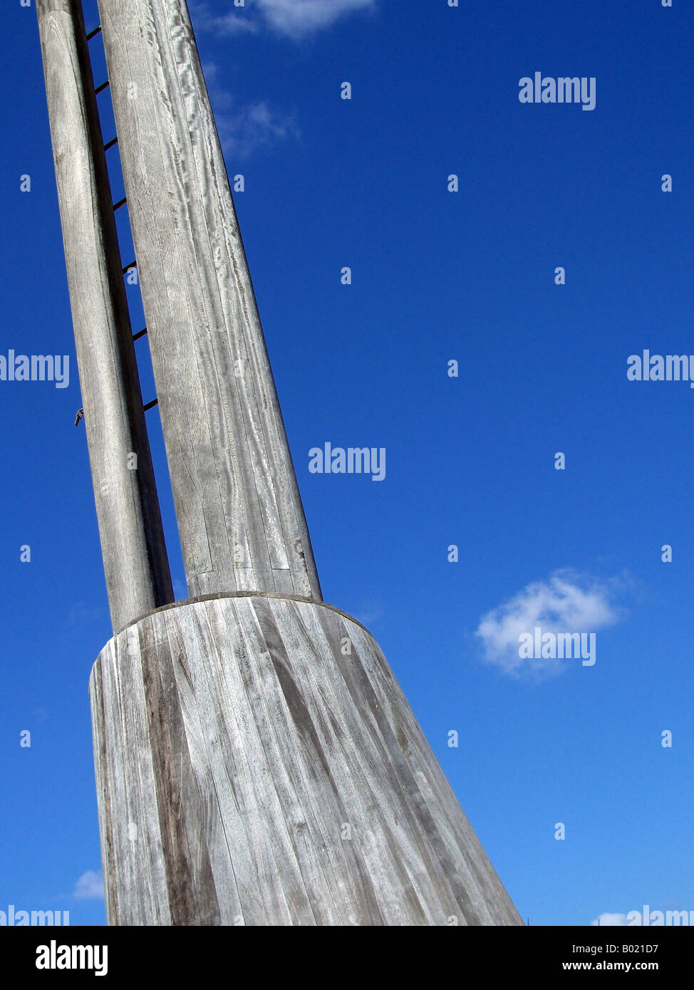 Abstract view of wooden pole Stock Photo - Alamy