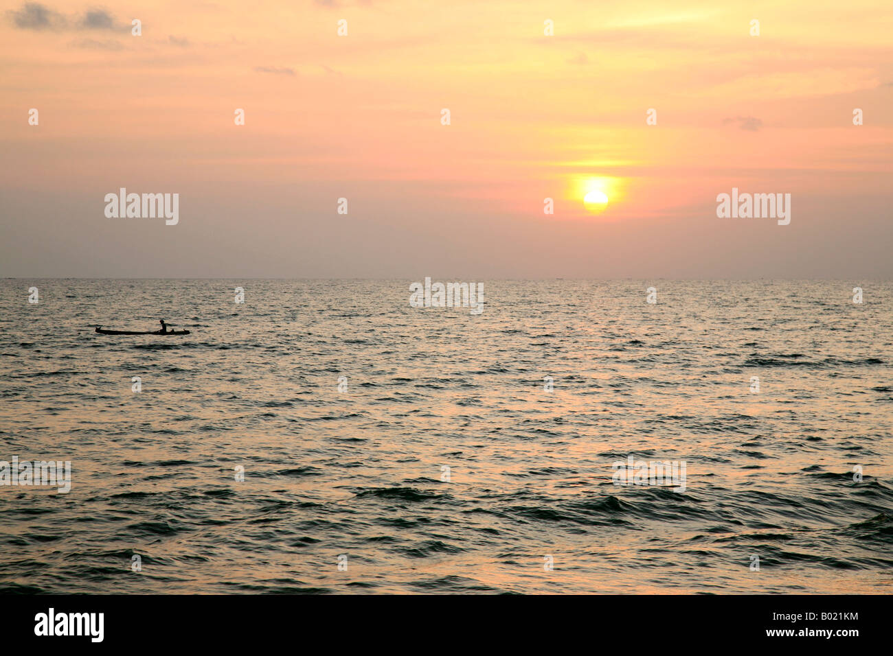 sunset at kerala beach,india Stock Photo - Alamy