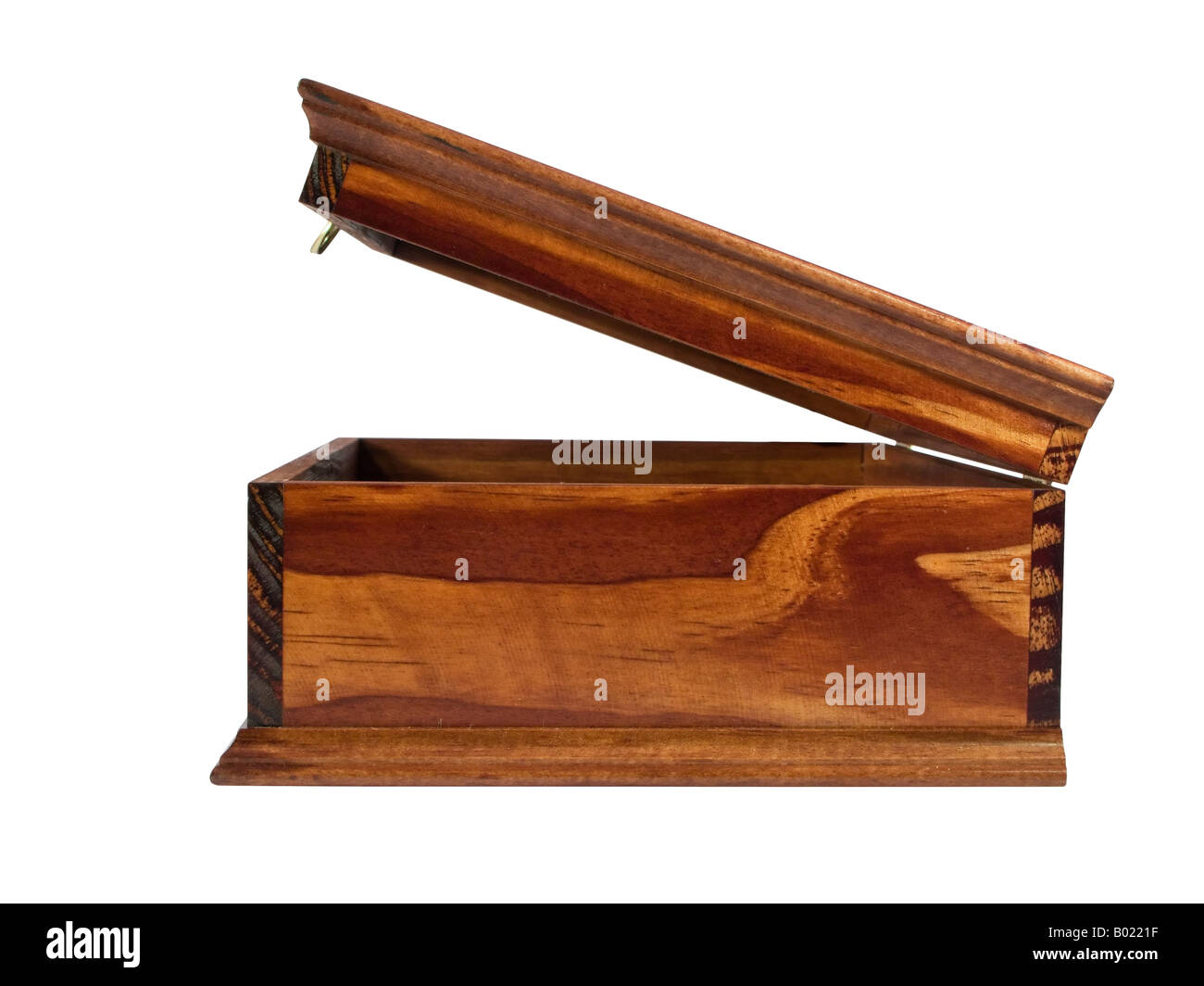wooden box isolated on white background Stock Photo - Alamy