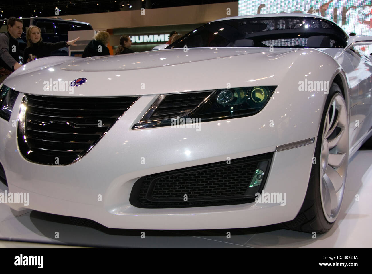 Saab Concept car. Chicago Auto Show 2008 Stock Photo - Alamy