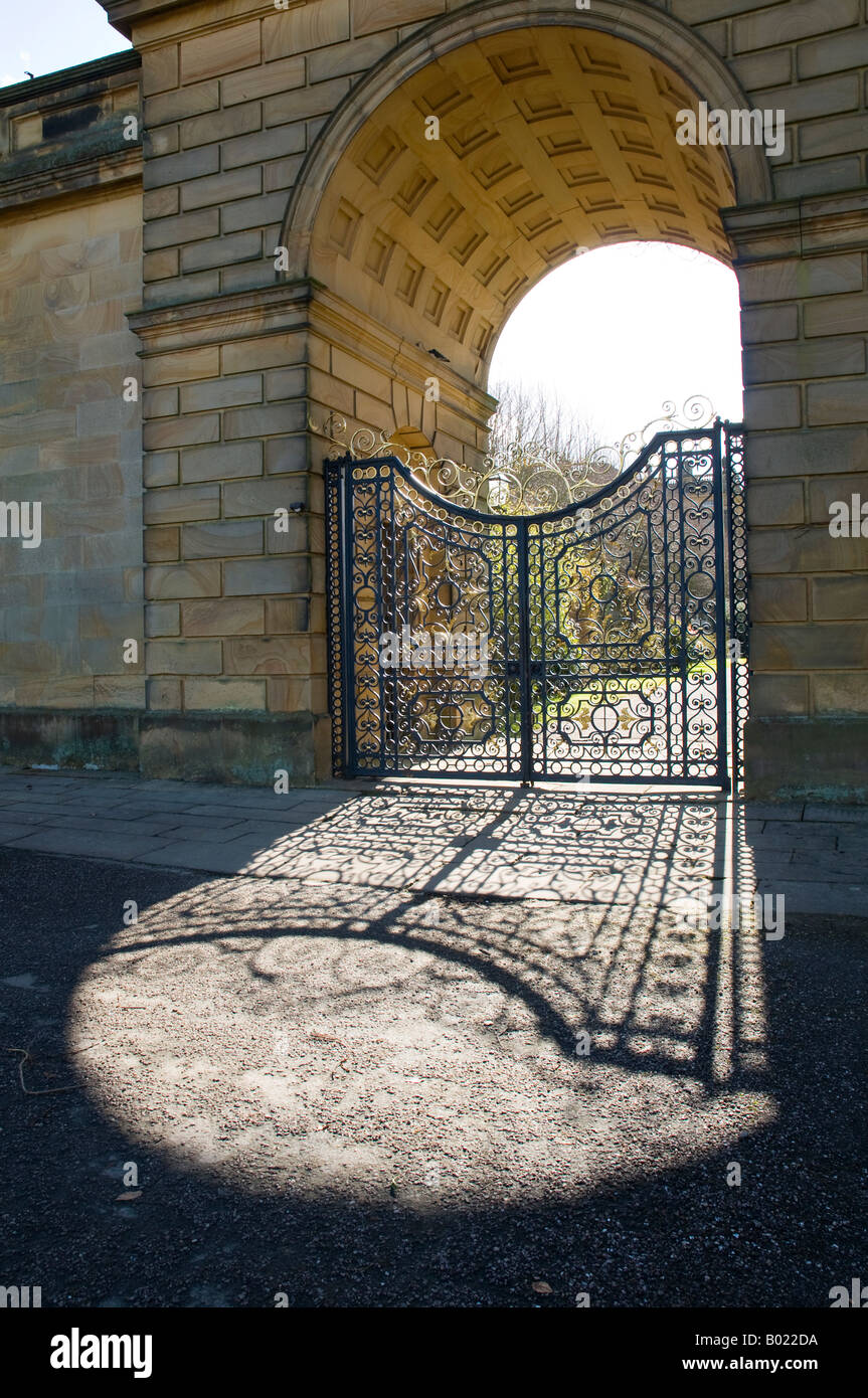 Gate Shadow, Chatsworth House Stock Photo - Alamy
