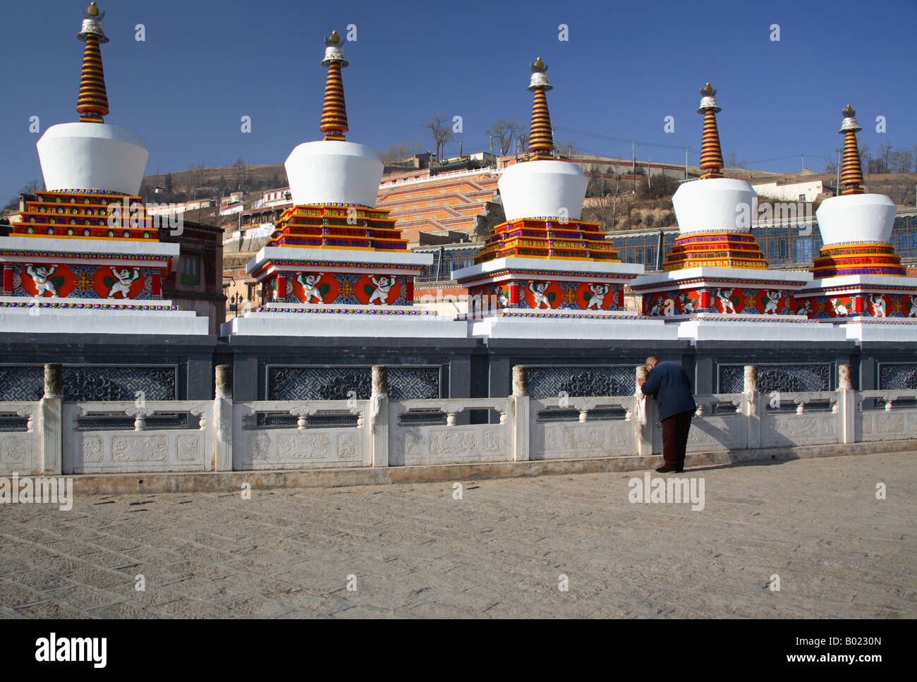 Labrang monastery prayer wheels hi-res stock photography and images - Alamy
